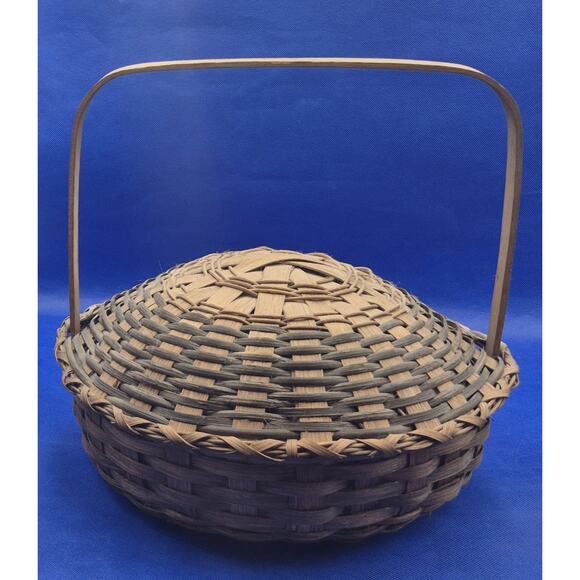 Handcrafted | Accents | Vintage Handcrafted Woven Wood Pie Carrier ...